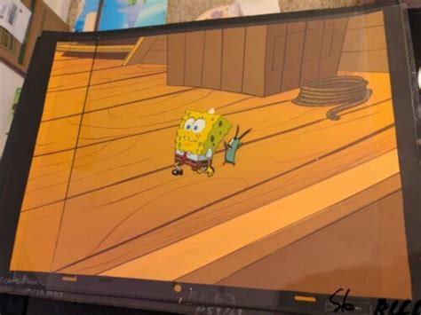 Spongebob Animation Cel Nickelodeon Production Art Cartoon Network Ht1 4637890405