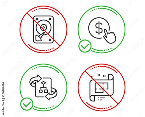 Do Or Stop Technical Algorithm Buy Currency And Hdd Icons Simple Set Architectural Plan Sign