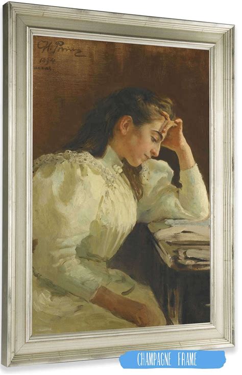 Portrait Of A Neapolitan Girl By Ilya Efimovich Repin Print From Truly Truly Art