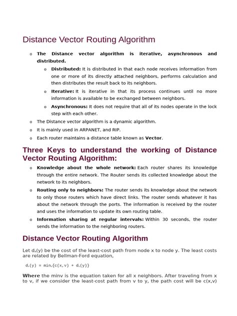 19 Distance Vector Routing Protocol Pdf Routing Internet Protocols