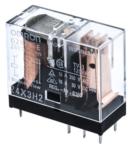 G R E Dc Omron Omron V Dc Coil Non Latching Relay Spdt A Switching Current Pcb Mount