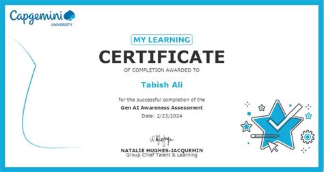 Tabish Ali On Linkedin Genai Capgemini Mylearning Awarenesstraining