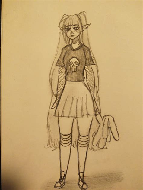 Goth Elf Girl By Spidercatdragon On Deviantart
