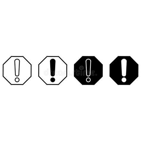 Simple Set Of Warnings Related Vector Icons Contains Such Signs As Alert Exclamation