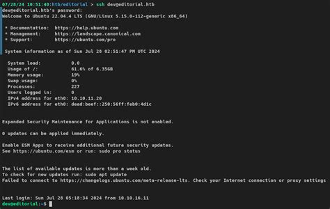 Hackthebox Editorial Walkthrough