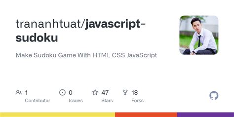 Github Trananhtuatjavascript Sudoku Make Sudoku Game With Html Css