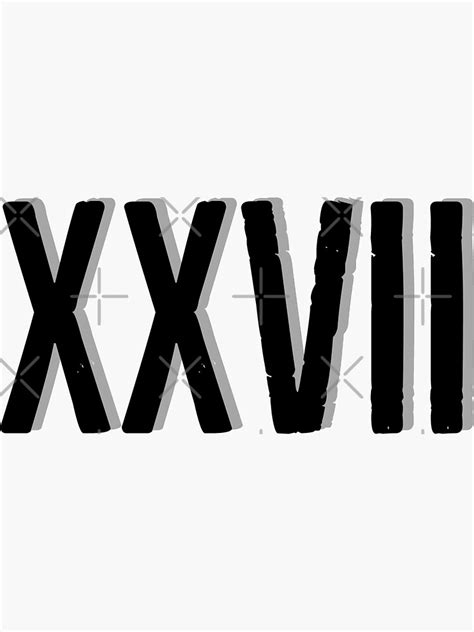 Xxvii Roman Numerals