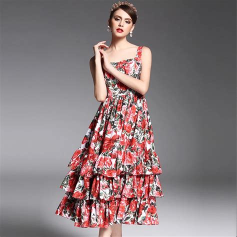 2017 Newest Summer Fashion Designer Runway Dress Women S Spaghetti