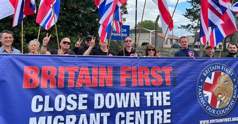Video Britain First Returns To Former Raf Base In Essex After Migrants