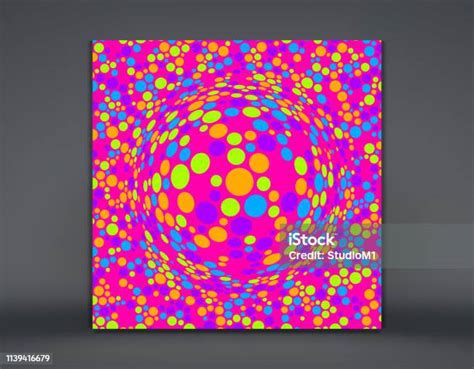 표지 디자인 서식 파일입니다 컬러 서클 추상적 인 배경 3d 벡터 일러스트입니다 0명에 대한 스톡 벡터 아트 및 기타 이미지 0명 3차원 형태 가리기 Istock