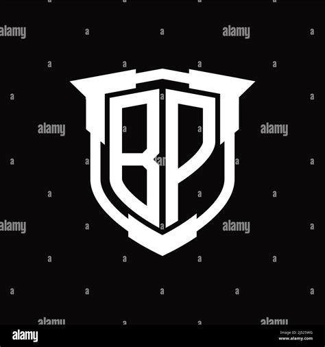 BP Logo Monogram Letter With Shield Shape Design Template Stock Vector Image Art Alamy