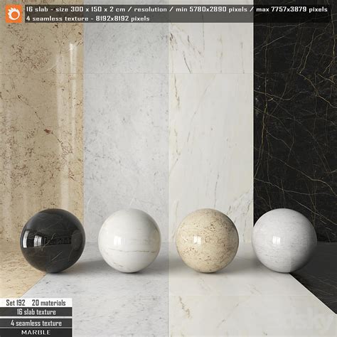 Marble Slab Seamless Texture Set 192 All Pro Land