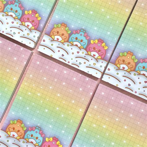 Rainbow Clouds Notepad Sugarshinemeadows