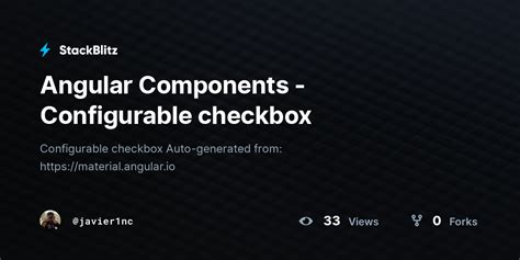 Angular Components Configurable Checkbox Stackblitz Angular Components Configurable Checkbox Stackblitz