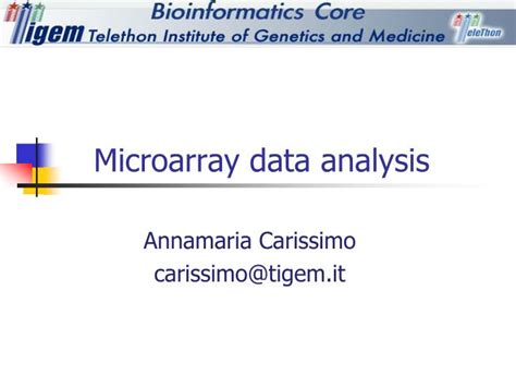 Ppt Microarray Data Analysis Powerpoint Presentation Free Download