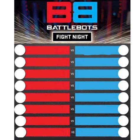 Blank Fight Card Template