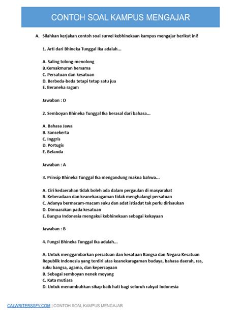 Contoh Soal Kampus Mengajardocx 065840 Pdf