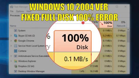 Fix Full Disk 100 Error With Windows 10 Version 2004 New Way 2020 Gsm Full Info