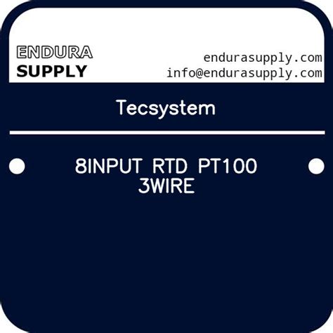 Tecsystem 8input Rtd Pt100 3wire Endura Supply