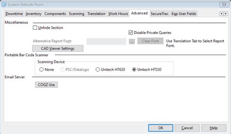 COGZ CMMS Barcode Scanner