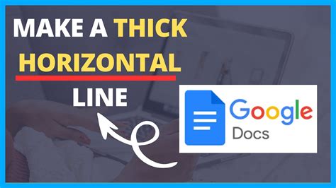Google Docs Tutorial: How to Make a Thick Horizontal Line | Easy Guide - YouTube