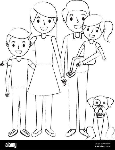 Arriba 70 Familia Con Perro Dibujo Vn