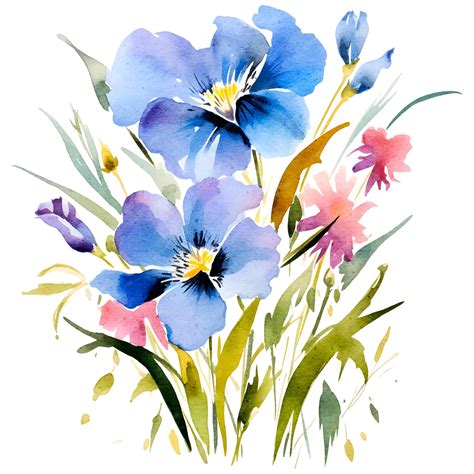 Premium Vector Watercolor Flower Illustration Design