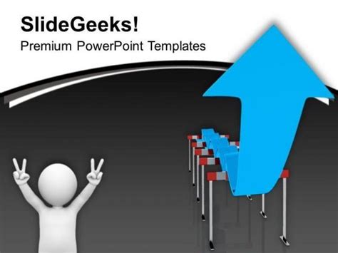 Overcoming Hurdles In Business Development PowerPoint Templates Ppt Backgrounds For Slides