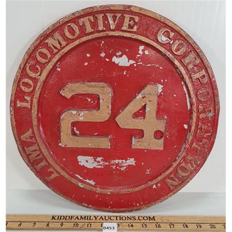 Lima Locomotive Corporation Cast Sign