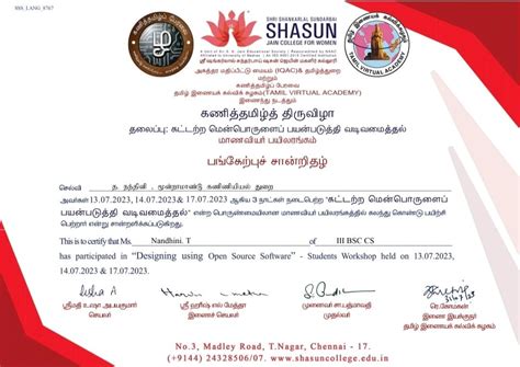 Nandhini T On Linkedin Happy To Announce That I Have Received My