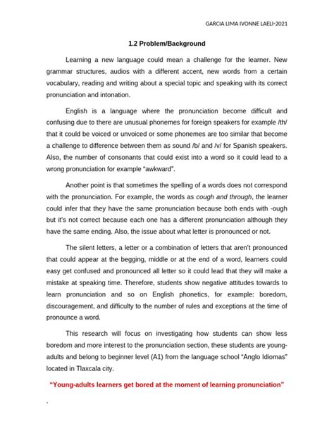 Problem Background Pdf