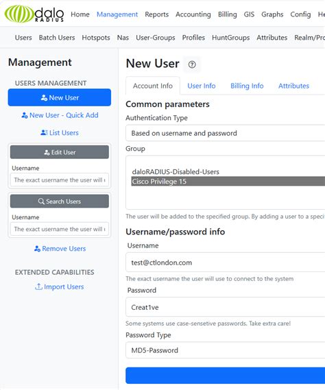 Using Daloradius As A Web Interface For A Freeradius Server Ct