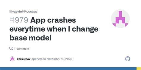 App Crashes Everytime When I Change Base Model Issue