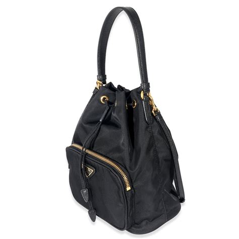Prada Black Re Nylon Duet Bucket Bag Mygemma Item 132634