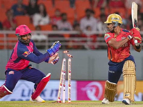 Rr Brave Accurate Pbks Bowlers Slow Pitch To Register Wicket Win