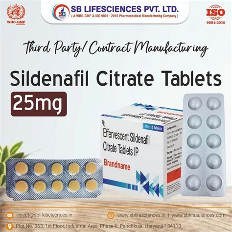 Sildenafil Tablets Ip 25 Mg At Rs 116stripe Sildenafil Tablets In