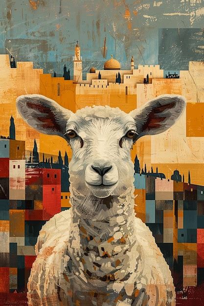 Premium Photo A Minimalist Portrayal Of The Passover Lamb