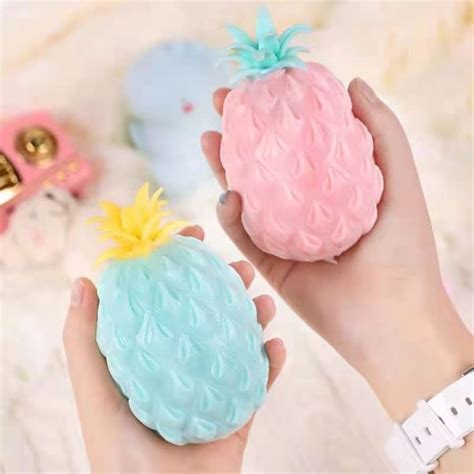 Squishy Abacaxi Fidget Toys De Apertar Antiestresse Utimix Importadora
