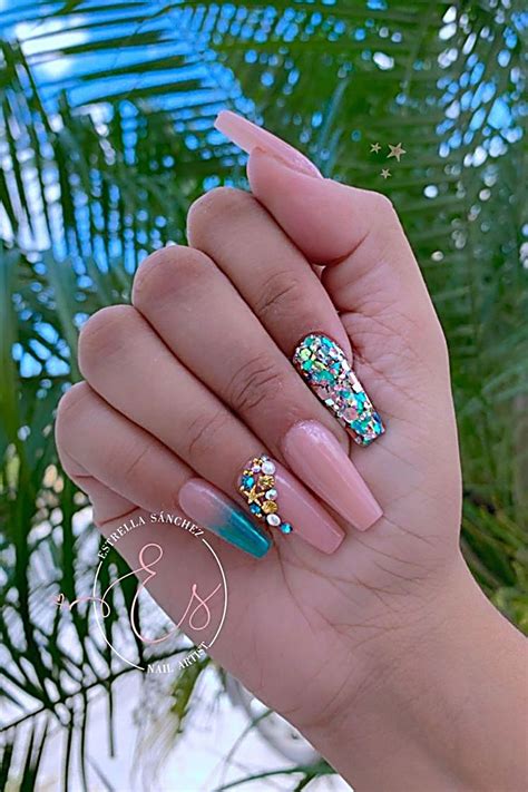 Amazon Beauty Personal Care Arcylic Nails Turquoise Acrylic