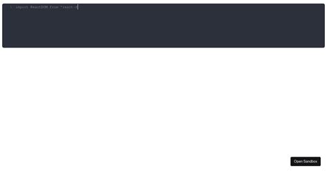 React Code Auto Typing Examples Codesandbox