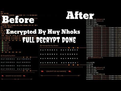 Luadecryption How To Decypt Script Encrypted By Huy Nhoks Full