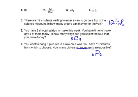 Probability Day 3 Permutations And Combinations PDF Physics Science