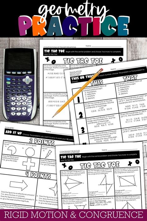 8th Grade Geometry Rigid Motions