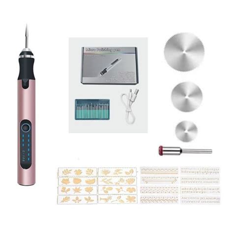 Mini Perceuse Lectrique Sans Fil Stylo Graver Vitesse Variable Stylo