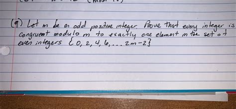 solved be an odd positive integer prove that congruent