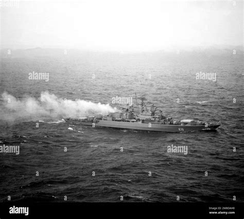 A Starboard Beam View Of The Soviet Krivak I Class Guided Missile Frigate Poryvistyy Underway