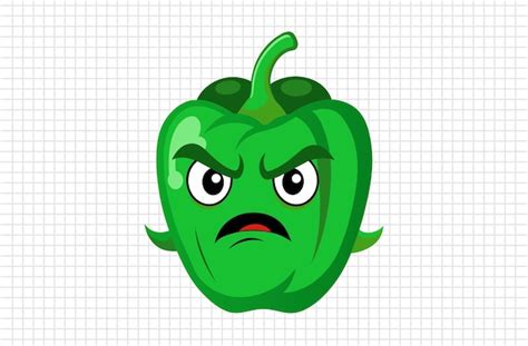 Premium Vector Green Capsicum Illustration Vector Pepper Silhouette