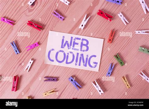 Handwriting Text Web Coding Conceptual Photo A System Of Symbols And