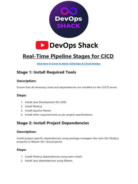 Devops Shack Pipeline Stages Pdf Software Repository Version Control