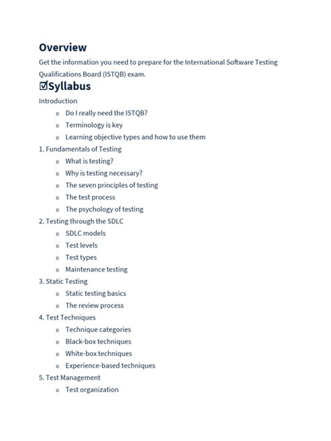 Istqb Exam Preparation Guide Pdf